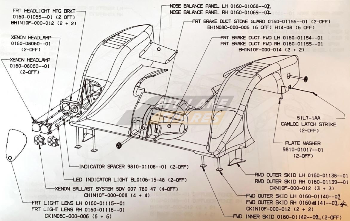 Browse Race Car Parts: Nose assembly | Pitlane Spares