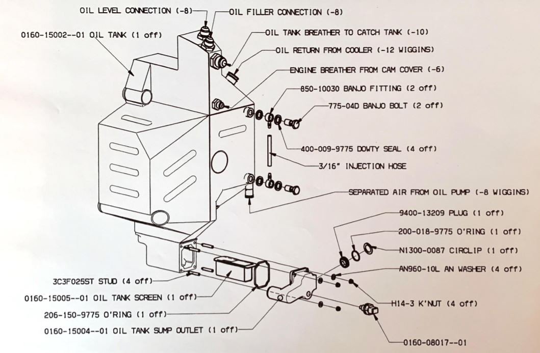 Browse Race Car Parts: Oil tank assembly | Pitlane Spares