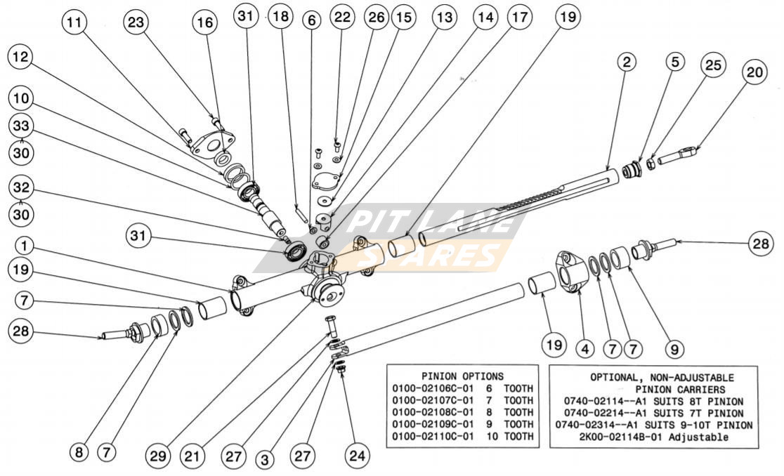 Browse Race Car Parts: Steering rack assy | Pitlane Spares
