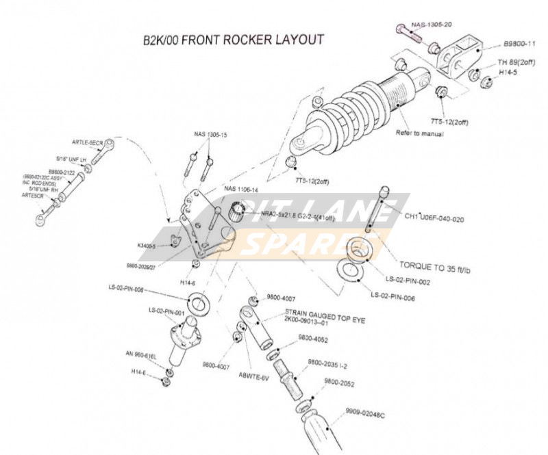 Browse Race Car Parts: Front rocker layout | Pitlane Spares