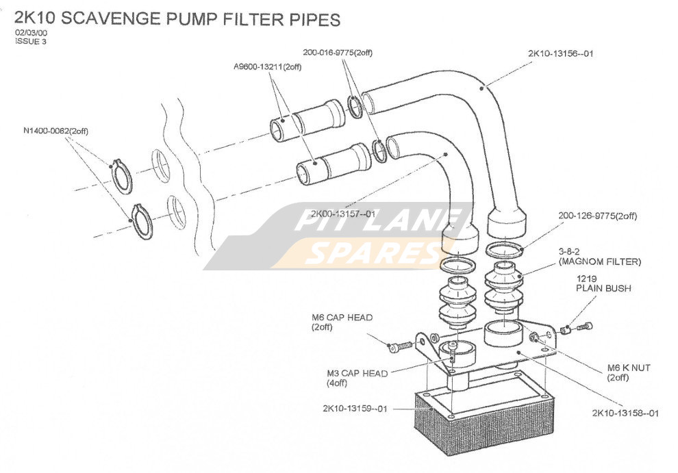 Browse Race Car Parts: Scavenge pump filter pipes | Pitlane Spares